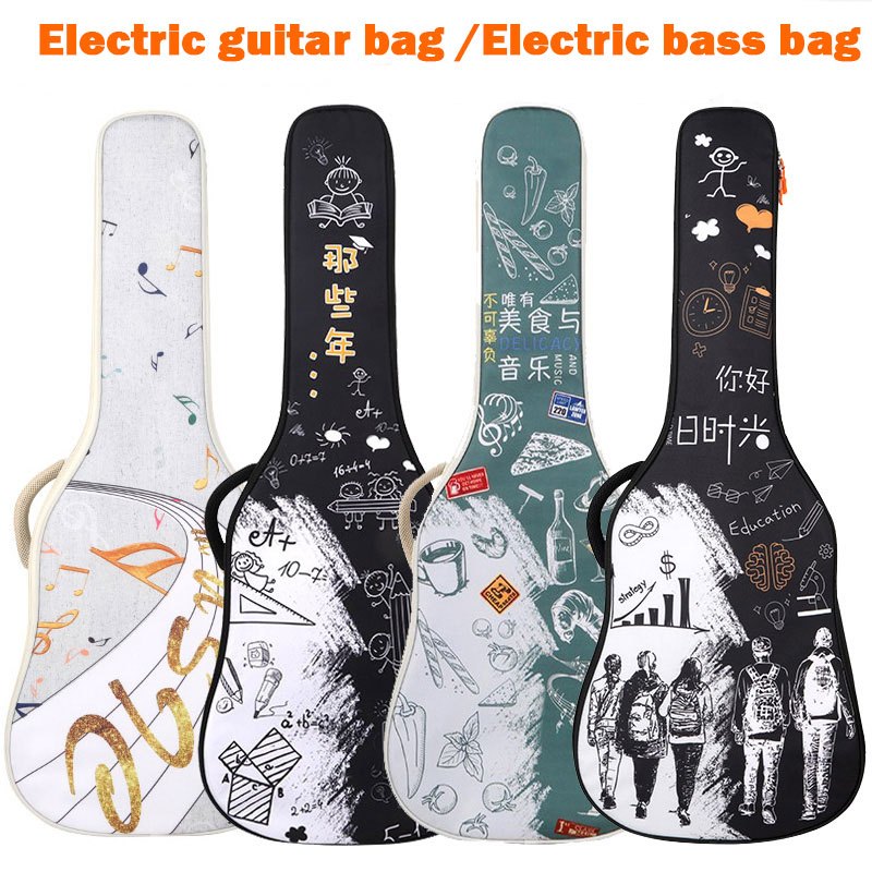 Jinchuan Electric Guitar Bag Thickened Electric Bass Piano Bag Unique ...