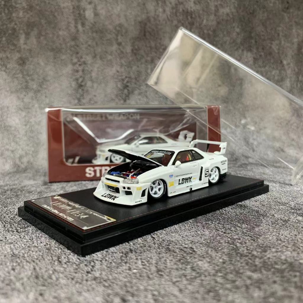 Street Weapon 1:64 Model Car Nissan Skyline GT-R R34 LB Super ...