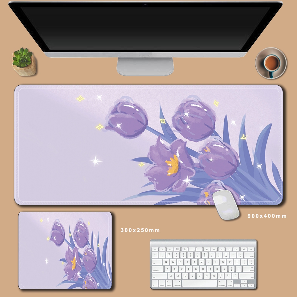 Fresh Flower Mouse Pad Gamer XL Computer Large Mousepad XXL Desk Mats ...