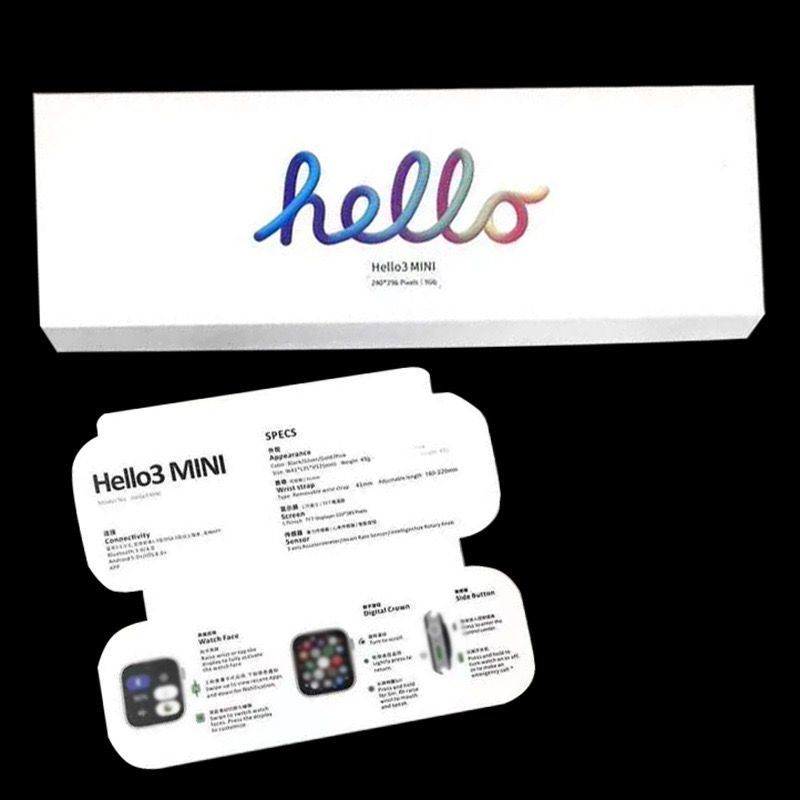 2024 Smart Watch HELLO WATCH 3 MINI 1GB ROM Watch 9 Local Music Album ...