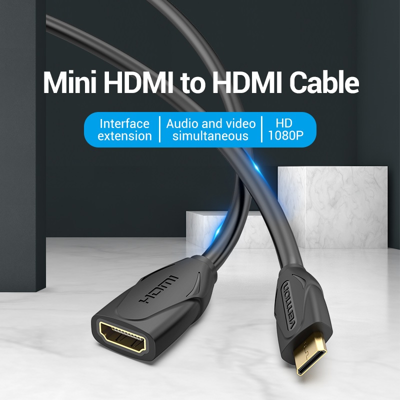 Vention Micro HDMI Adapter Micro MINI HDMI to HDMI Female Cable 1080P ... Vention Micro HDMI Adapter Micro MINI HDMI to HDMI Female Cable 1080P ...
