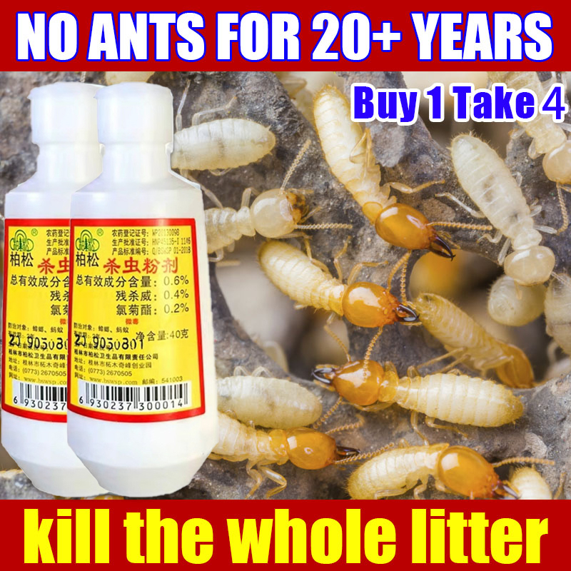 Buy 1 get 4 Termites killer Ants killer powder 40g Infect death destroy ...