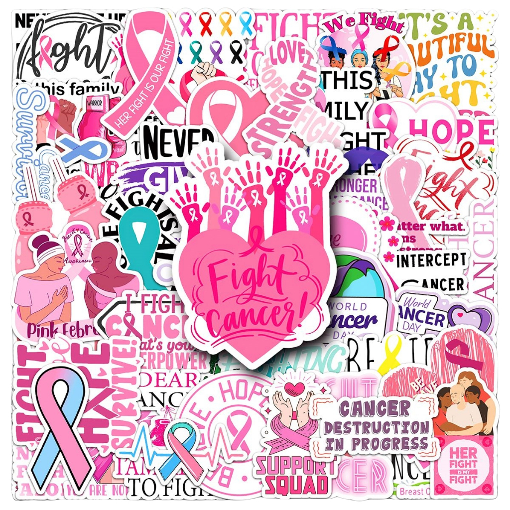 50Piece Funny Anti Cancer Encouragement Stickers DIY For Phones Laptop ...