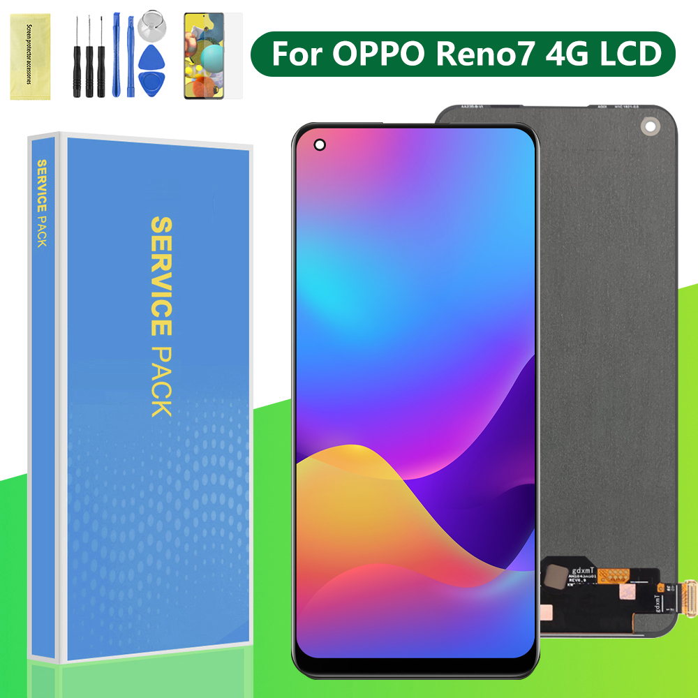 Amoled For Oppo Reno7 4G CPH2363 LCD Display Touch Screen Assembly Replace Reno 7 Digitizer With ...