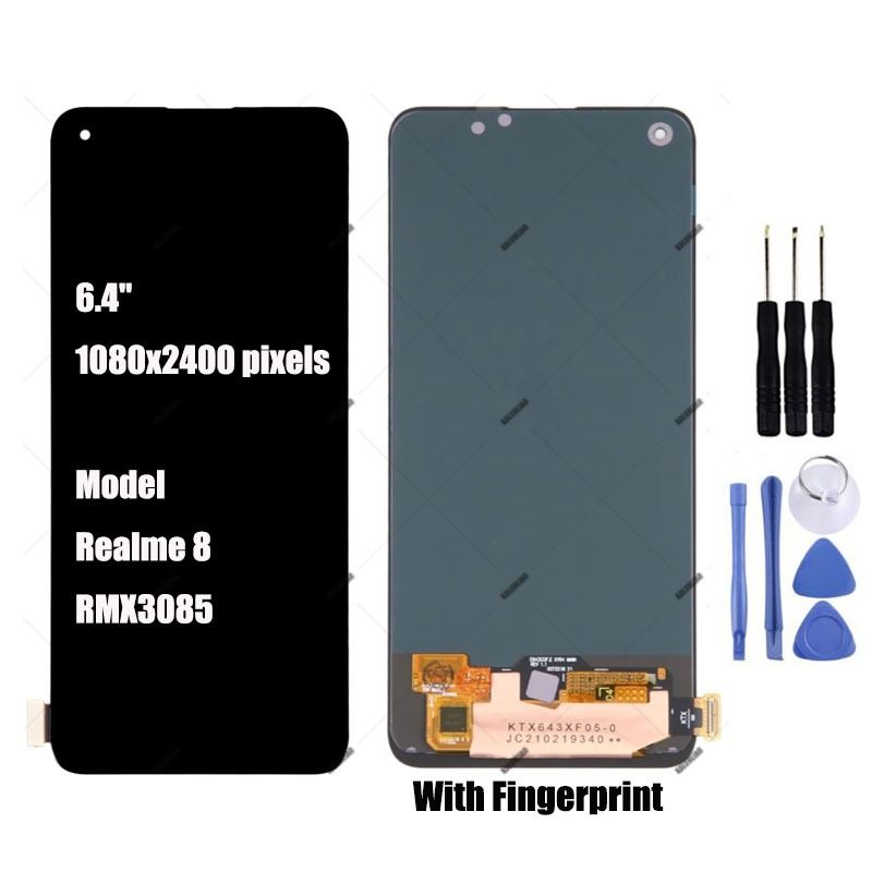 Original Realme 8 5G 4G LCD Display Touch Screen Digitizer Assembly ...