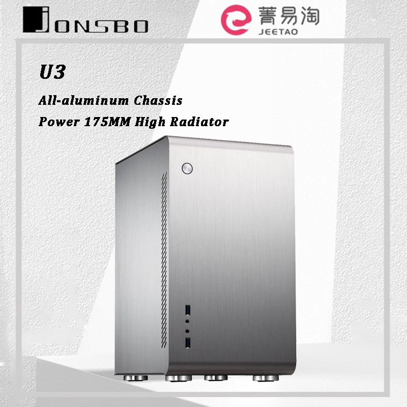JONSBO U3 MINI-MATX Case Silver MATX Motherboard All-aluminum Chassis ...