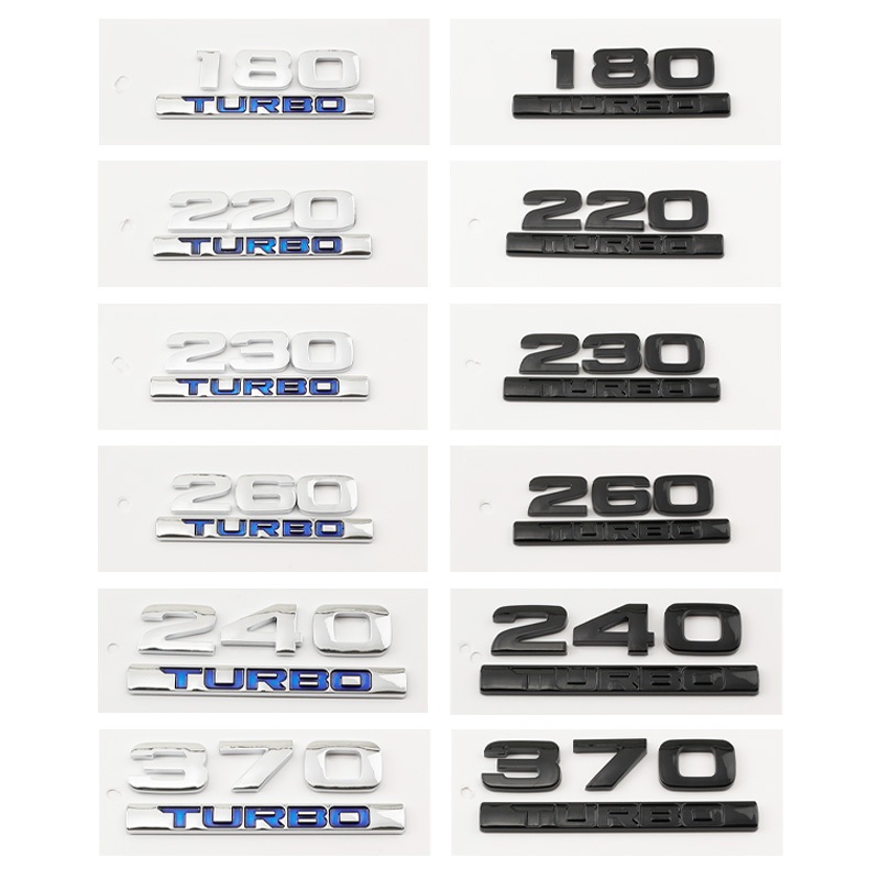 New 3D ABS Honda 180 220 230 260 240 370 Turbo displacement logo ...
