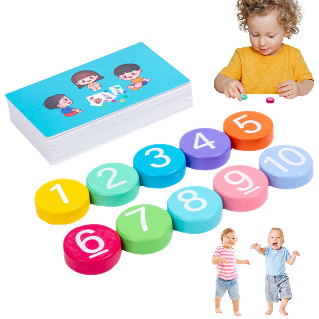 Math Educational Number Learning Puzzle 46 Number Calculation Cards ...