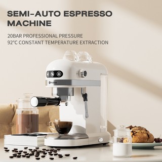 Simplus Espresso Coffee Maker Machine With Milk Frother Wand Coffee ...