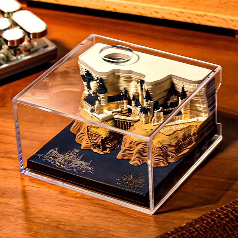 Harry Potter Notes 3D Carving Sticky Notes Hand Tear Hogwarts DIY ...
