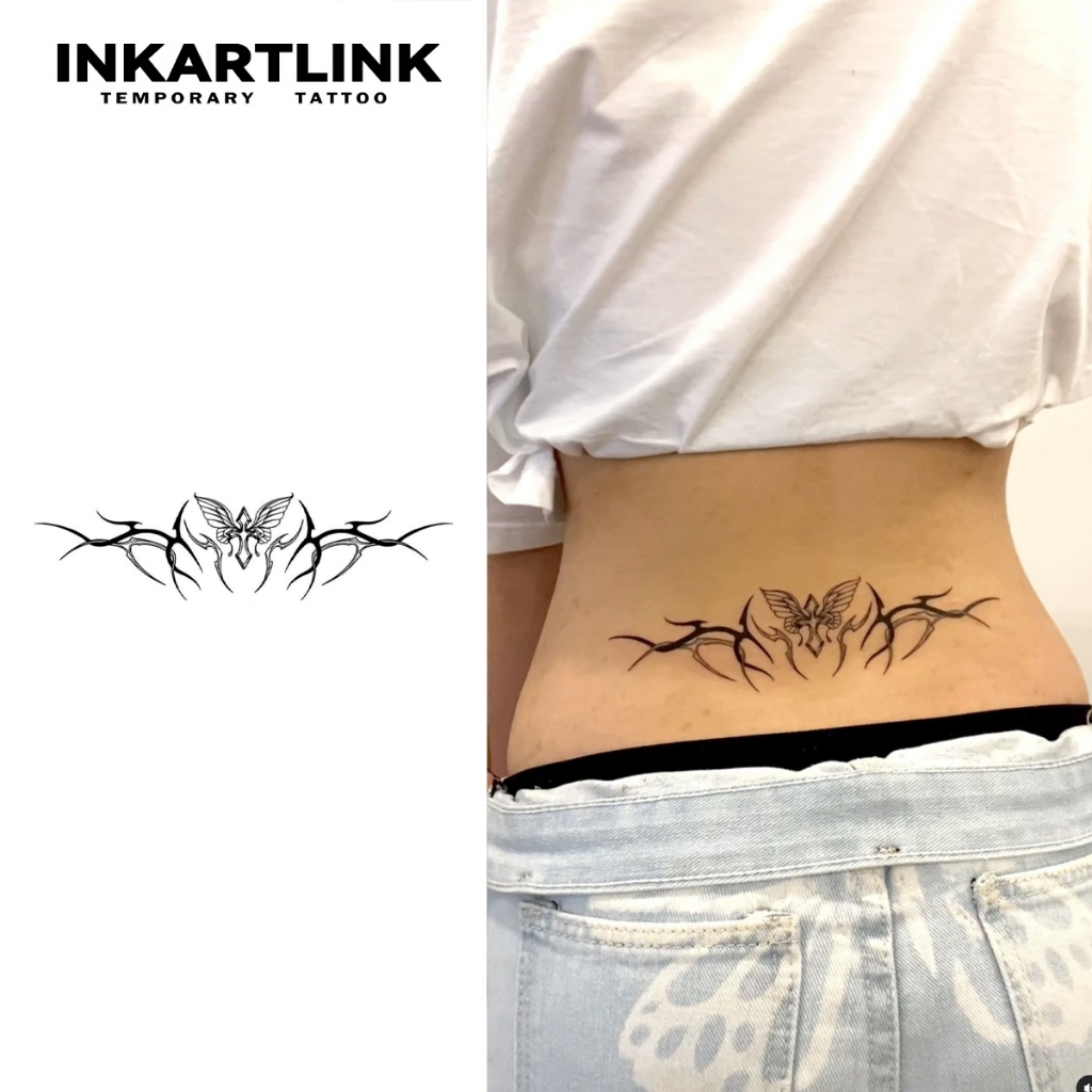 Inkartlink Y2K Low Back Waterproof Temporary Tattoo Stickers Semi ...