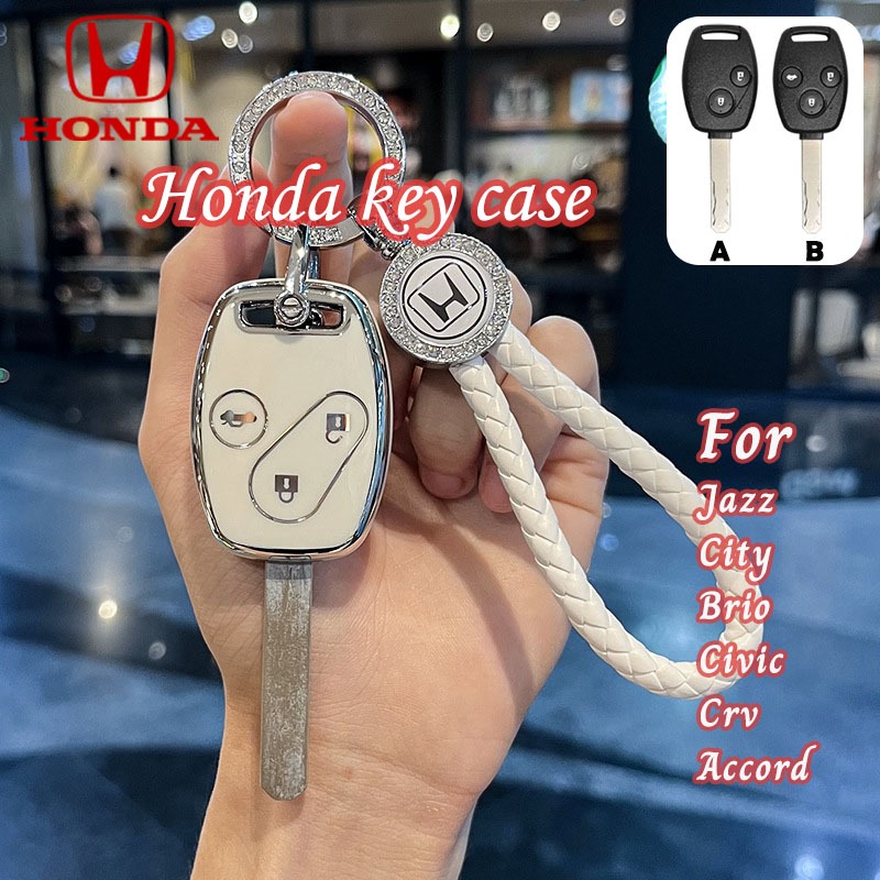 Honda 2buttons 3buttons keychain car key case for Honda Jazz City Brio ...