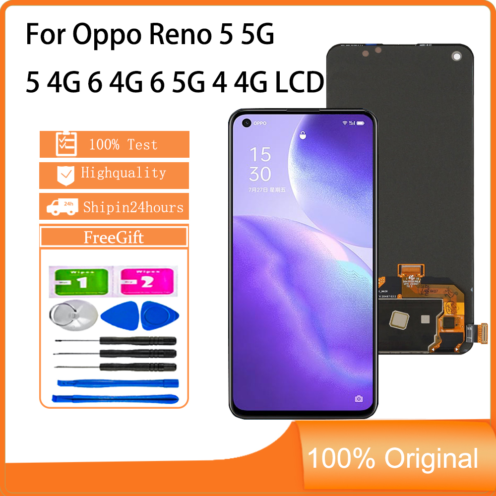 For AMOLED Oppo Reno5 5G Reno5 4G Reno6 4G Reno6 5G Reno4 4G Reno 8 5G ...