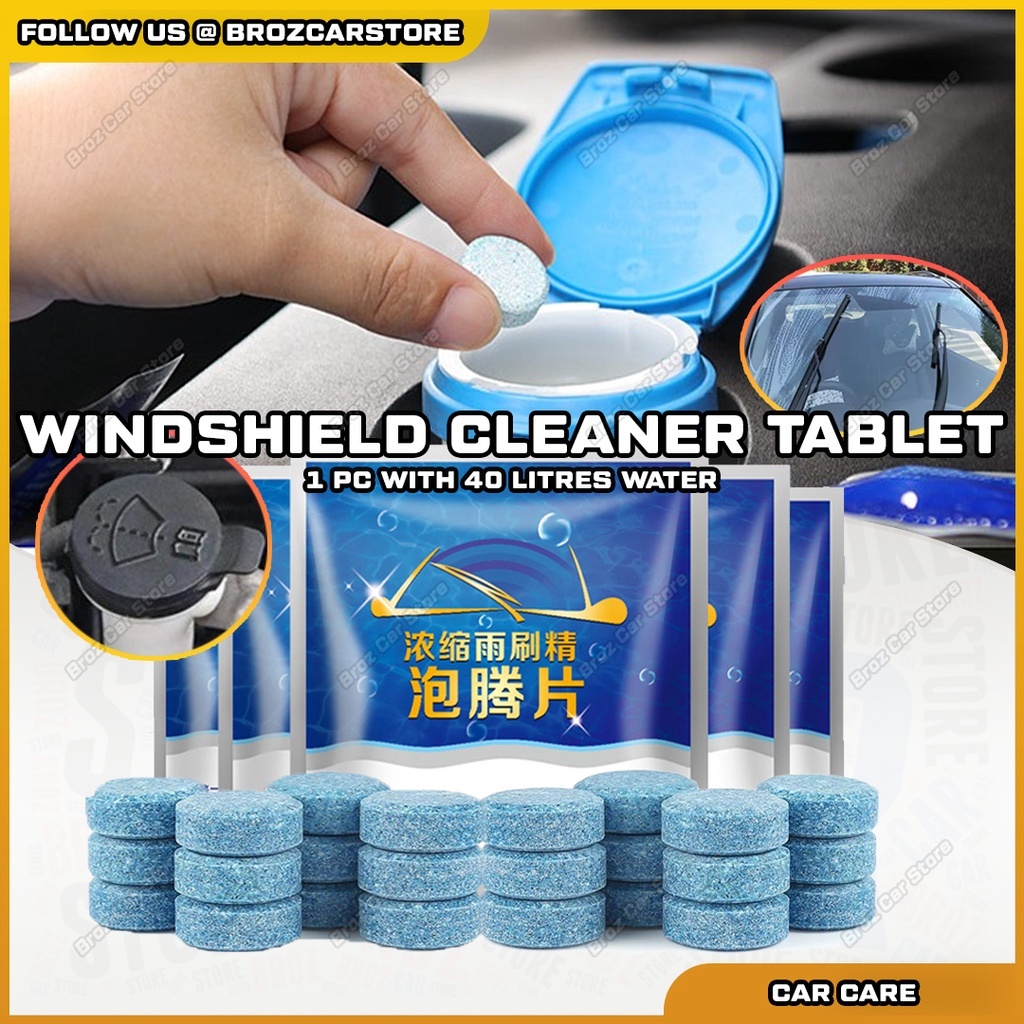 1/6/12 pcs 🫧 Car Windshield Cleaner Tablet Wiper Glass Cleaner ...