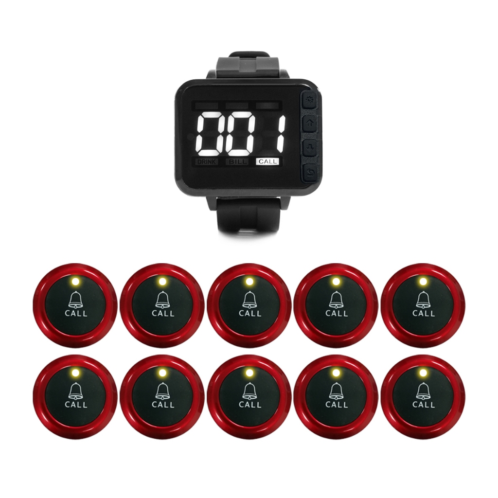 restaurant guest waiter service queue paging calli Pager Smart Call System elder Calling Alert ...