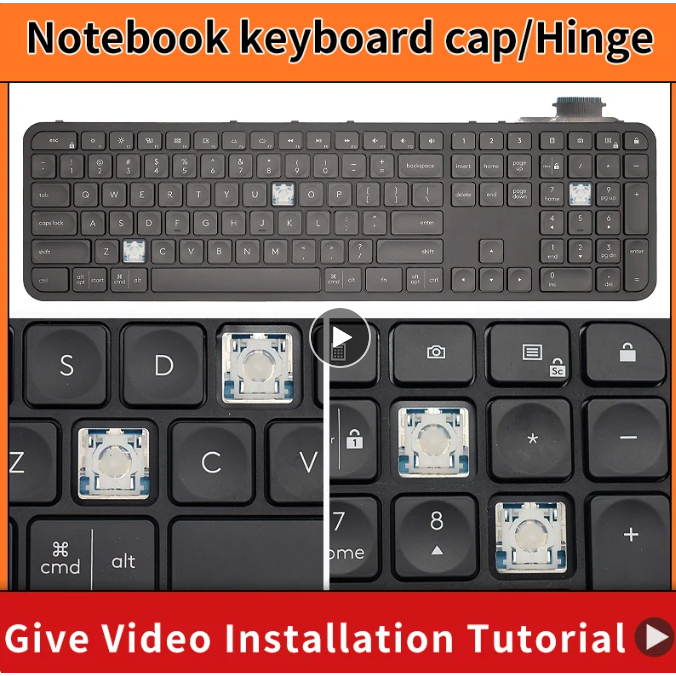 Replacement Keycap Key Cap &Scissor Clip&Hinge For Logitech MX Keys ...