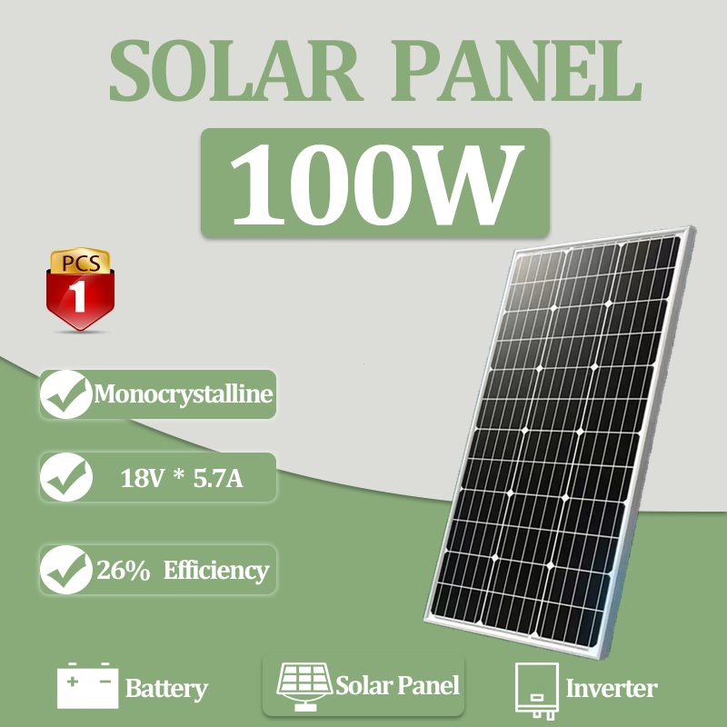 【Class-A】100W/200W watts solar panel 100w monocrystalline Solar Panel ...