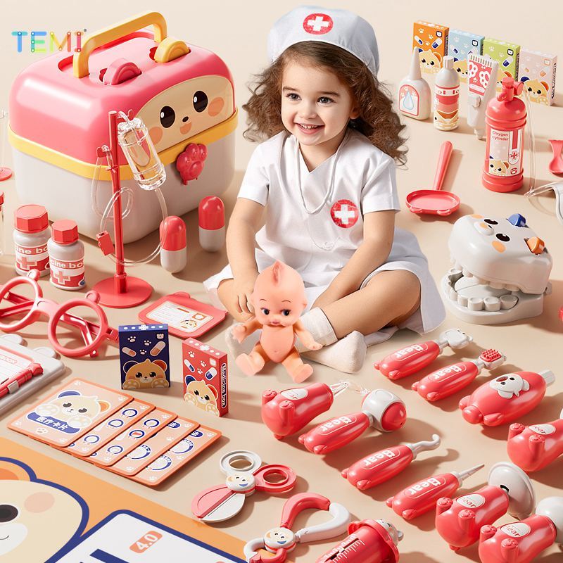 TEMI Doctor Toys for Kids Doctor Pretend Play Set Children Medical ...