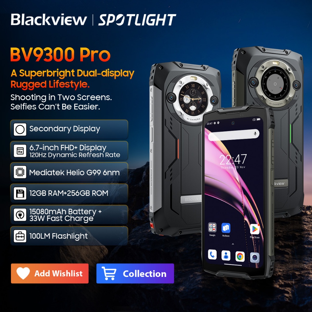 Blackview BV9300 Pro Rugged Smartphone (6.7'' / 12GB + 256GB) | Shopee ...