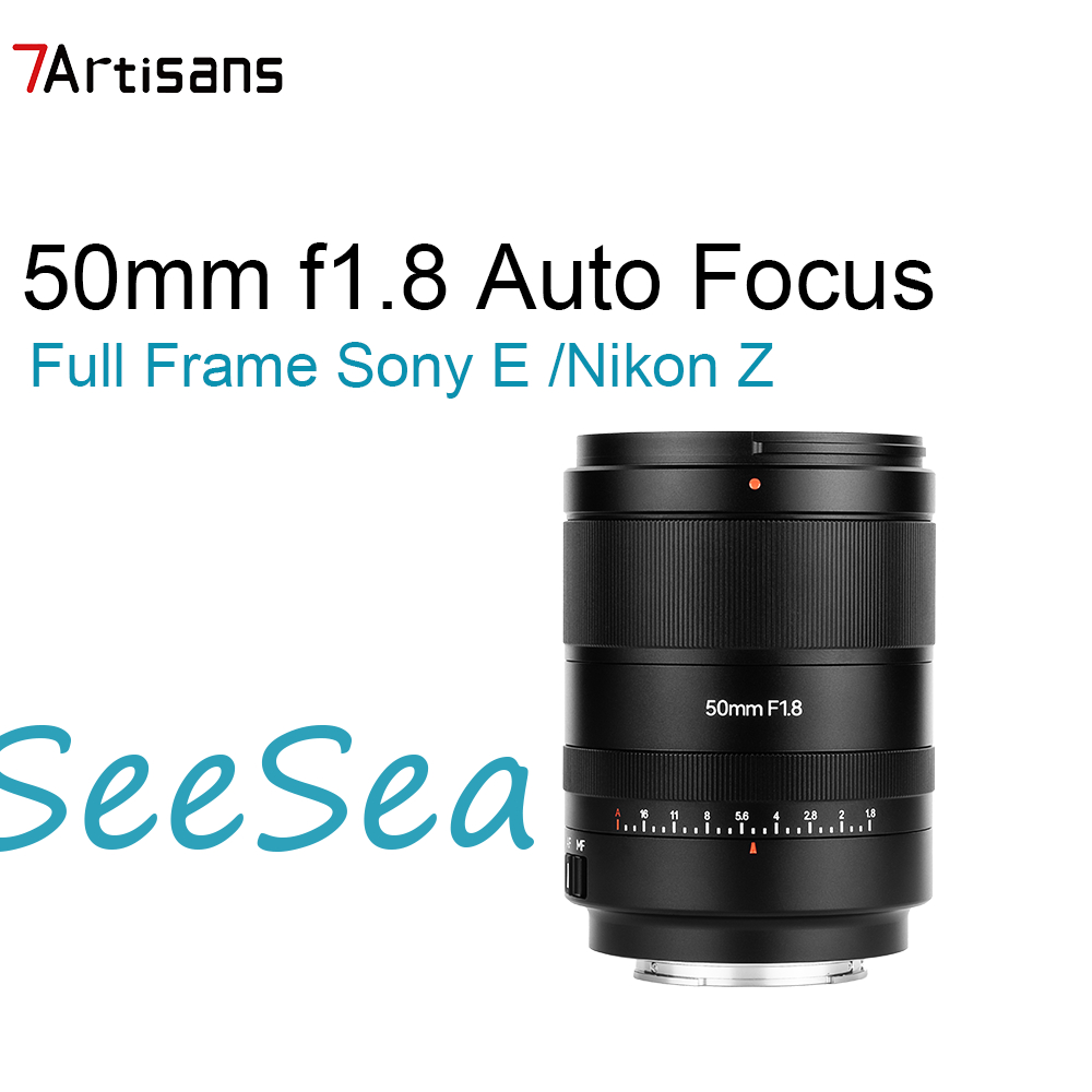 7Artisans 50mm f1.8 Full Frame Auto Focus Lens for E / Z Mount Mirrorless Cameras | Shopee ...