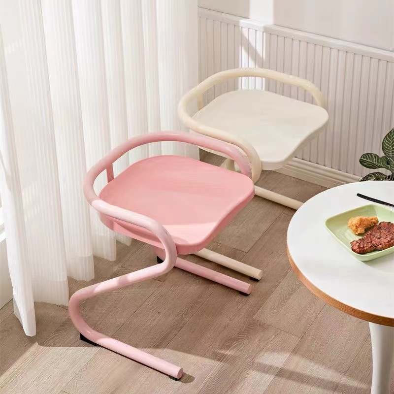 Medieval Replica Macaron Color Dining Chair Household Small Apartment ...