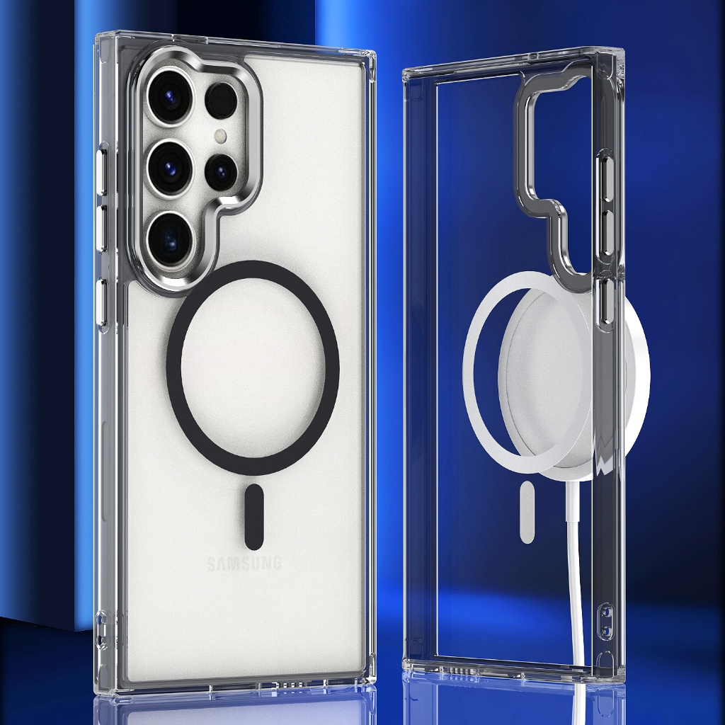 Samsung S25 Ultra Case Magnetic S25 FE Plus S24 FE Diamond Clear Casing ...