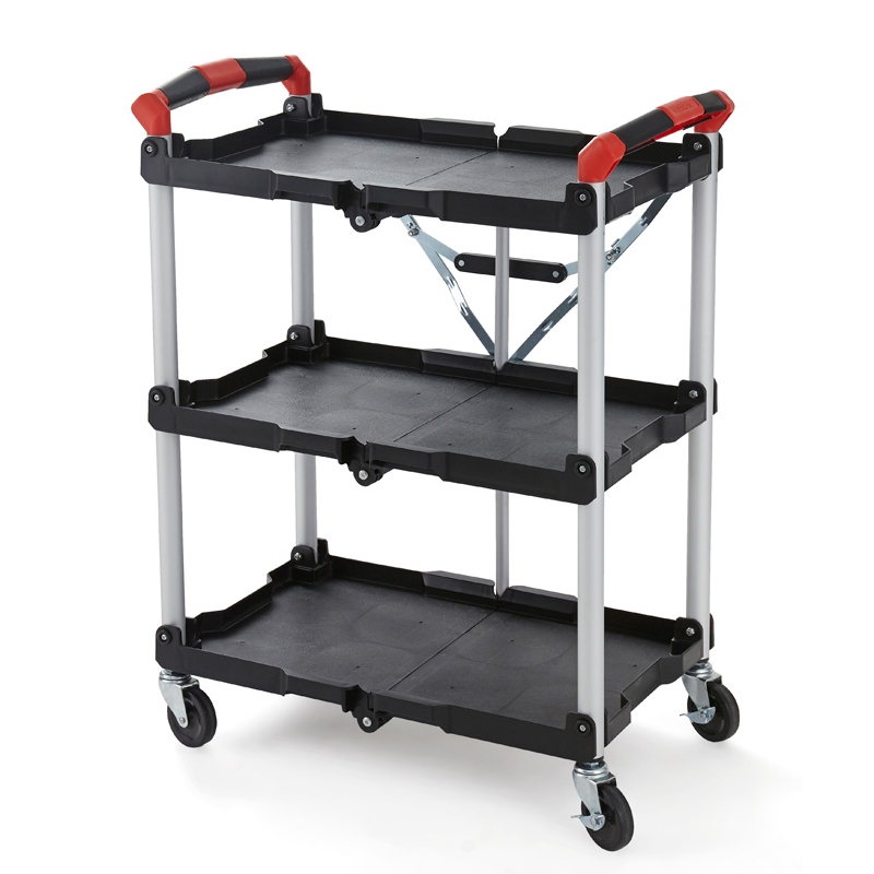Foldable Tool Cart Trolley Outdoor Mobile Foldable Workbench Outdoor ...