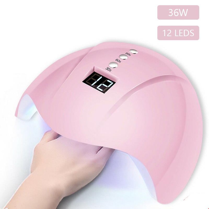 36W Nail Art USB Nail Lamp UV 12 led Light Nail Gel Dryer Curing Polish ...