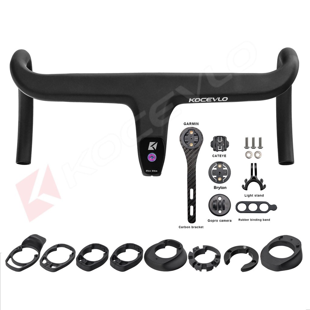 KOCEVLO Carbon Road Bicycle Handlebar integrated handlebar internal ...