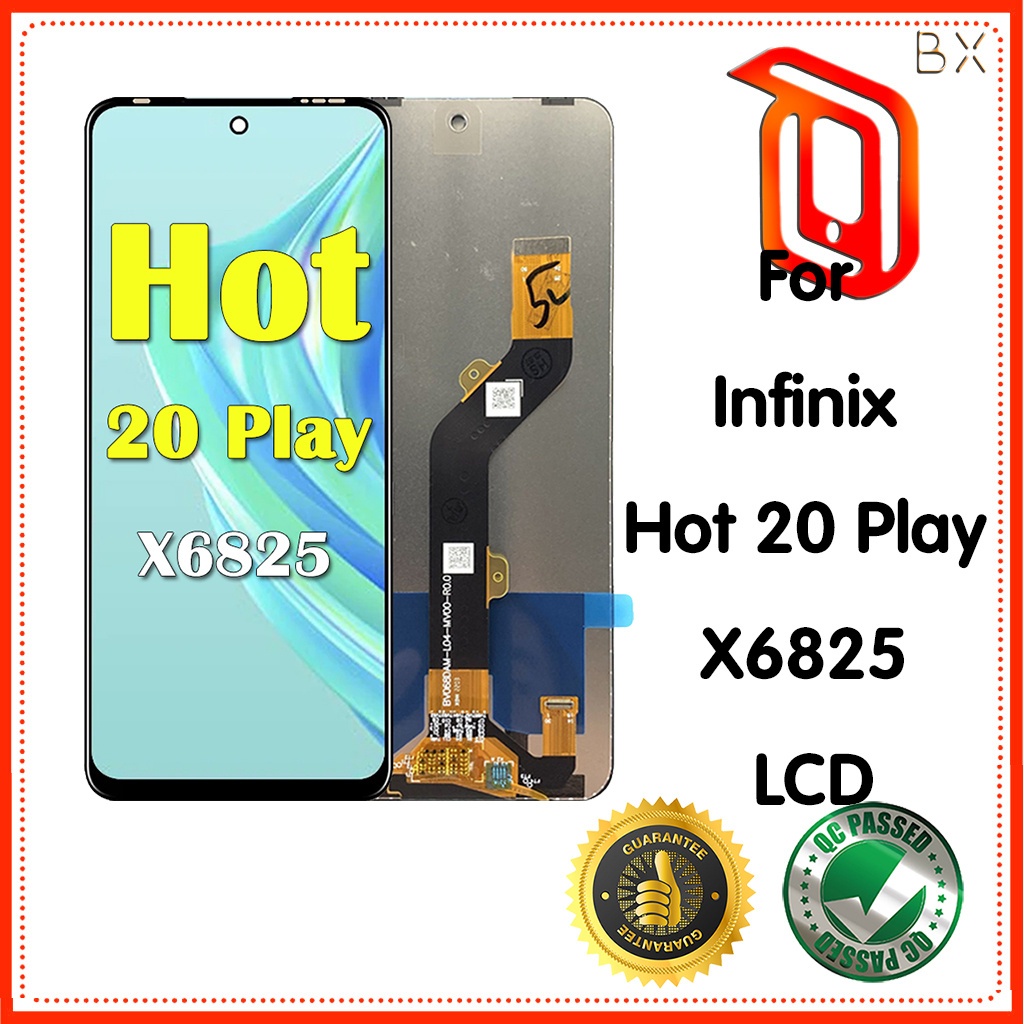 For Infinix Hot 20 Play X6825 LCD Display Touch Screen Digitizer ...