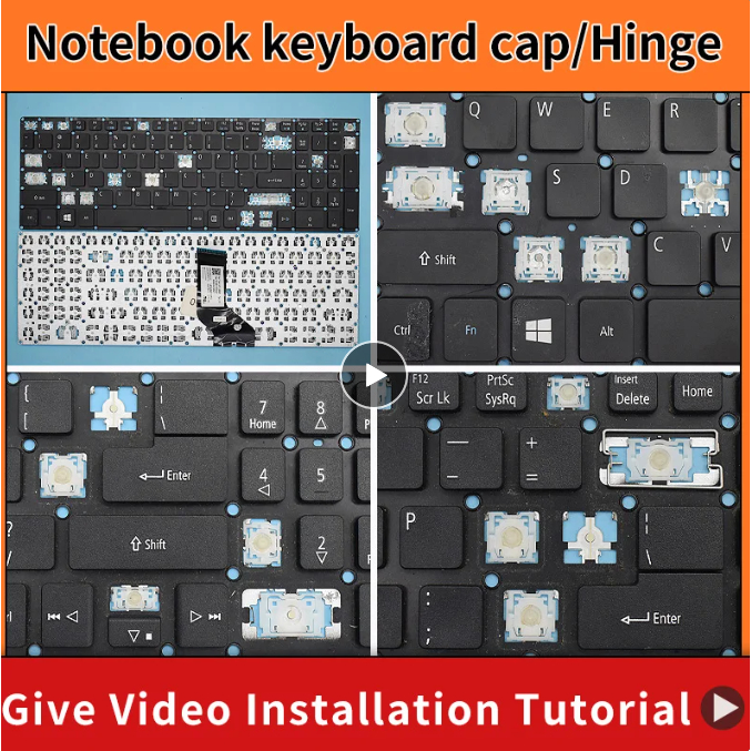 Replacement Keycap Key cap Hinge for Acer Aspire E5-532 E5-522 E5-573 ...
