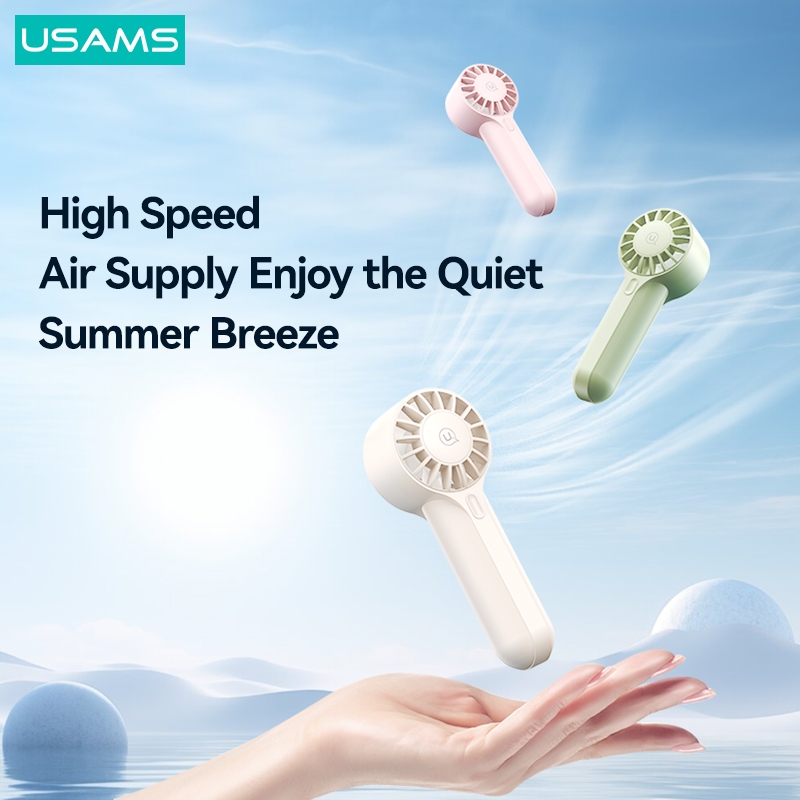 USAMS High-speed Mini Fan 1200mAh Outdoor Rechargeable Handheld ...
