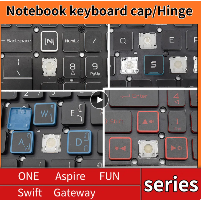 Replacement RGB Backlit Keycap Key For Acer Nitro AN515-54 AN515-55 ...