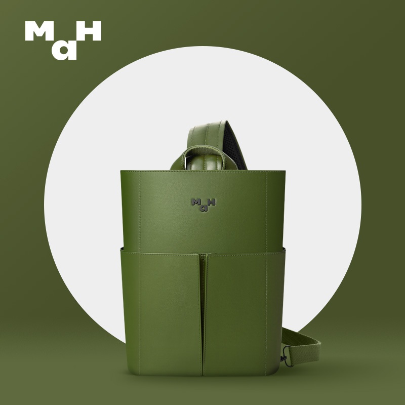 MAH 3036 Line Sling Bag Cactus Series Leather Commuter Pack 11 ...