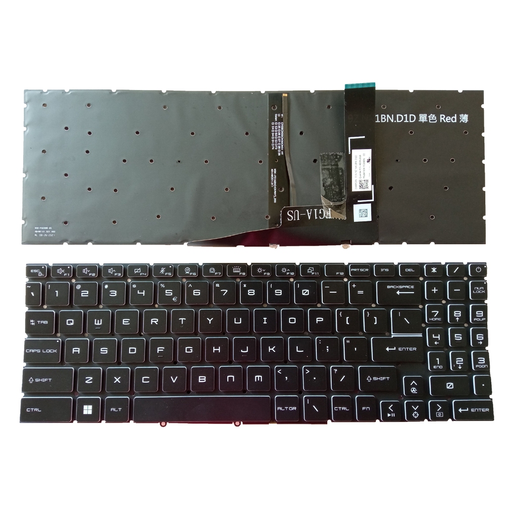 NEW For MSI Katana GF66 GL66 GF76 GL76 MS-1581 MS-1582 MS-1583 Laptop Keyboard US Backlit ...