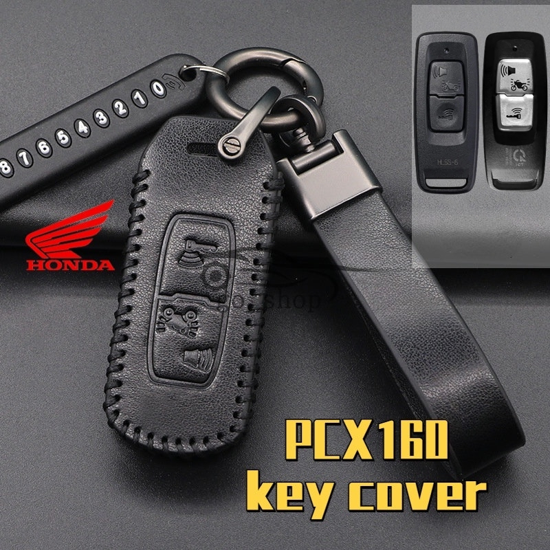 HONDA Pcx 160 Remote Key leather Case Cover Pcx 160 ADV160 ADV150 ADV ...