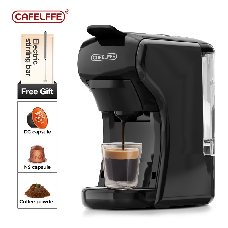 Cafelffe Multiple Capsule Coffee Machine 19Bar Hot/Cold Capsule Coffee ...