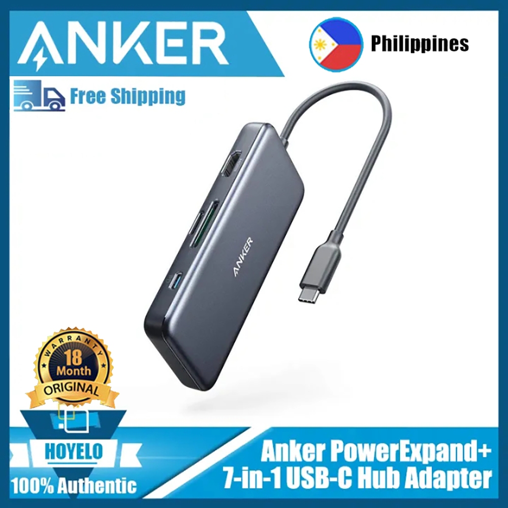 Anker USB C Hub, PowerExpand+ 7-in-1 USB C Hub Adapter, with 4K HDMI ...
