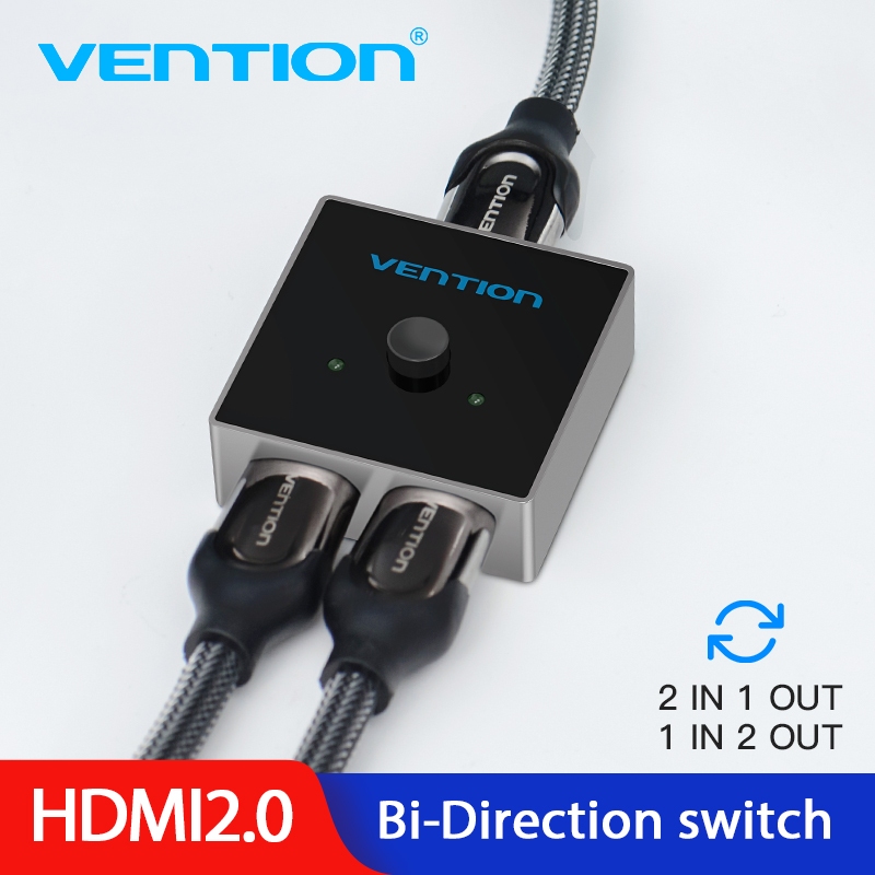 Vention HDMI Switcher Splitter Glass Surface 1in 2out / 2in 1out 4k ...