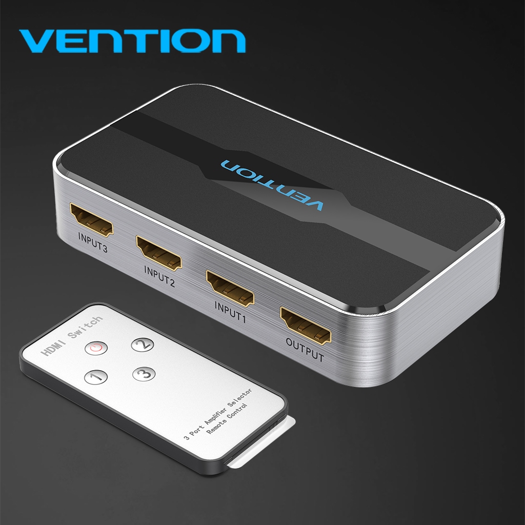 Vention HDMI Switch 3 in 1 out HDMI Splitter Switcher 4K 2K HDMI ...