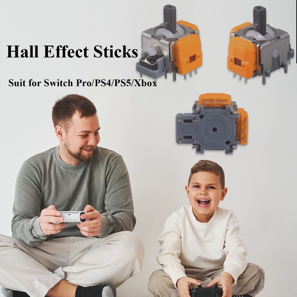 Hall Effect 3D Analog Stick Sensor Joystick Module for Switch Pro/PS4 ...