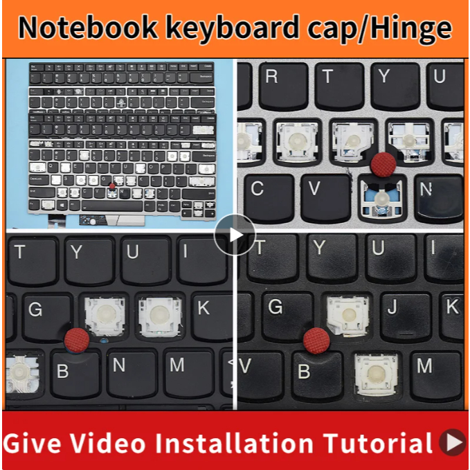 Replacement Keycap Key cap &Scissor Clip&Hinge For Lenovo thinkpad E470 ...