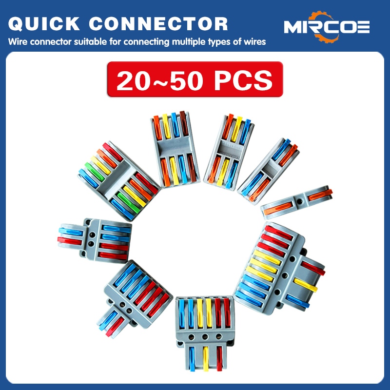 MIRCOE Wholesale 50PCS box-packed Quick Wire Terminal Connector ...