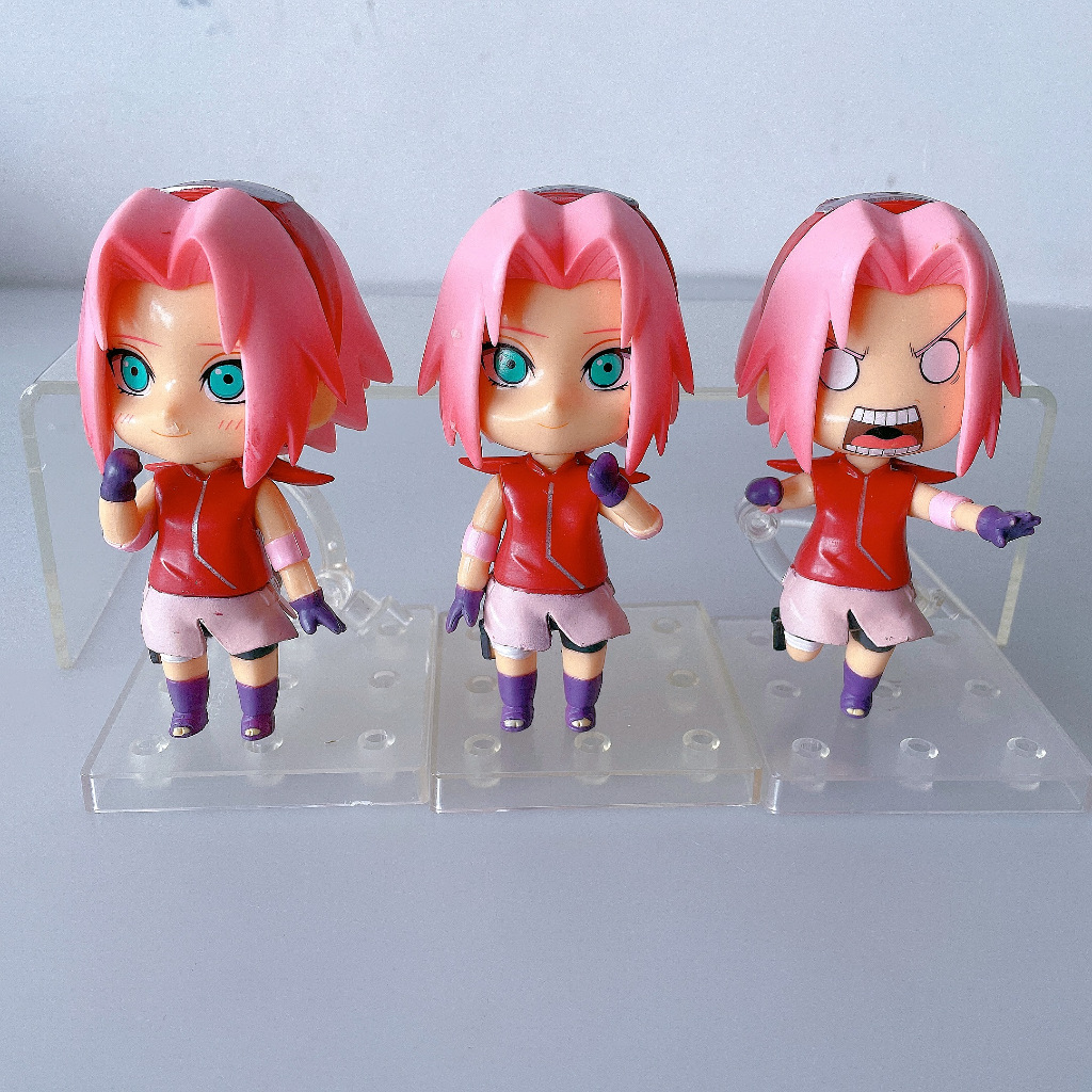 3Pcs/Set 9cm Anime Naruto Shippuden Haruno Sakura Action Figure Pvc ...