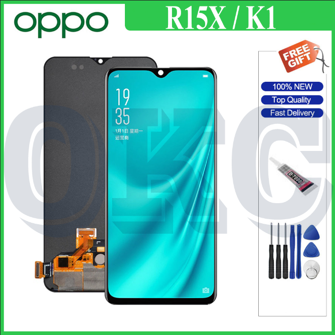 AMOLED LCD Display For OPPO R15X K1 LCD Display Touch Screen Digitizer ...