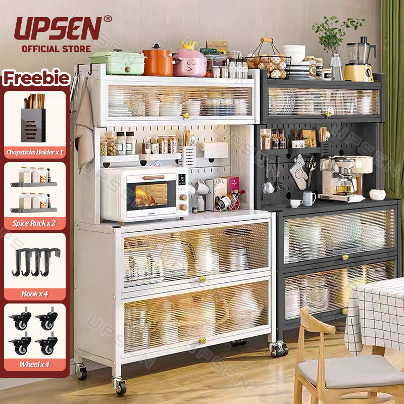 Kitchen Cabinet Food Storage Cabinet kitchen Rack Dish Cabinet Kitchen ...