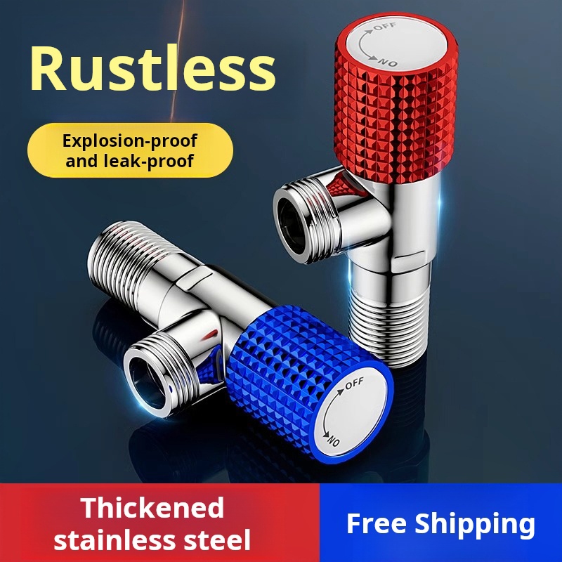 Thick Stainless Steel Triangle Valve Hot and Cold Water Special Water ...