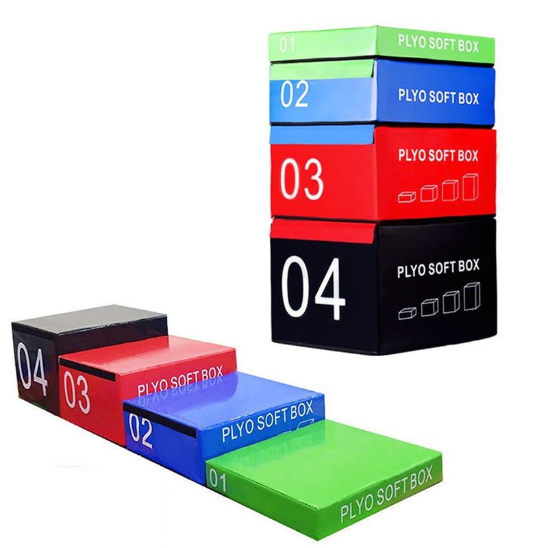 Plyo Soft Box Stackable for Adults for Box Jumping Practice Plyometrics ...