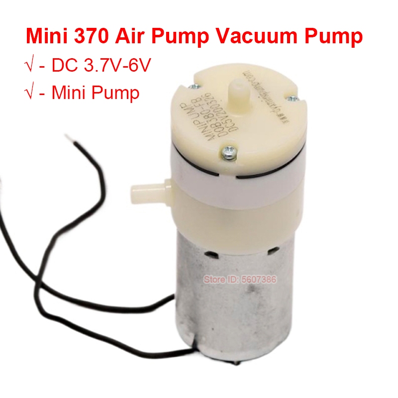 370 Mini Air Pump Dc 3.7-5V Electric Micro Vacuum Negative Pressure ...
