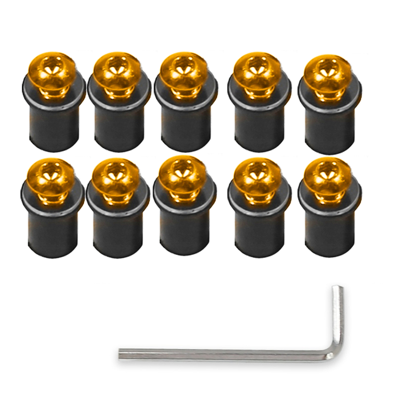 M5 Visor Bolts 10Pcs Aluminum Alloy Bolt&Rubber Nut AEROX V2 and V1 ...